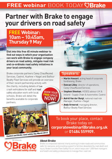 Partner with Brake to engage drivers on road safety - TTC Group